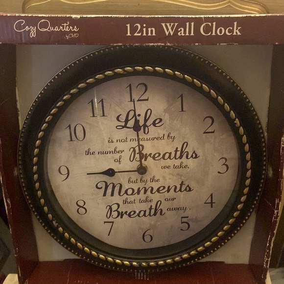Wall Decor | Still In Box 12 Inch Wall Clock | Poshmark